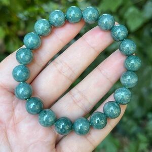 Jewelry | 1mm Blue Water Jade Bracelet | Poshmark